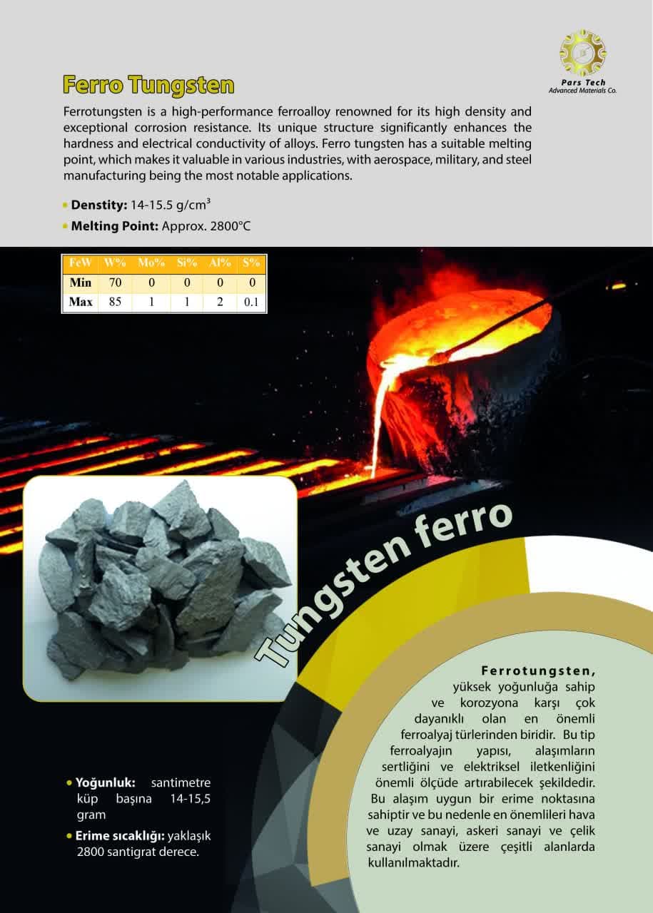Ferro Tungsten FeW70-85 - پارس تک